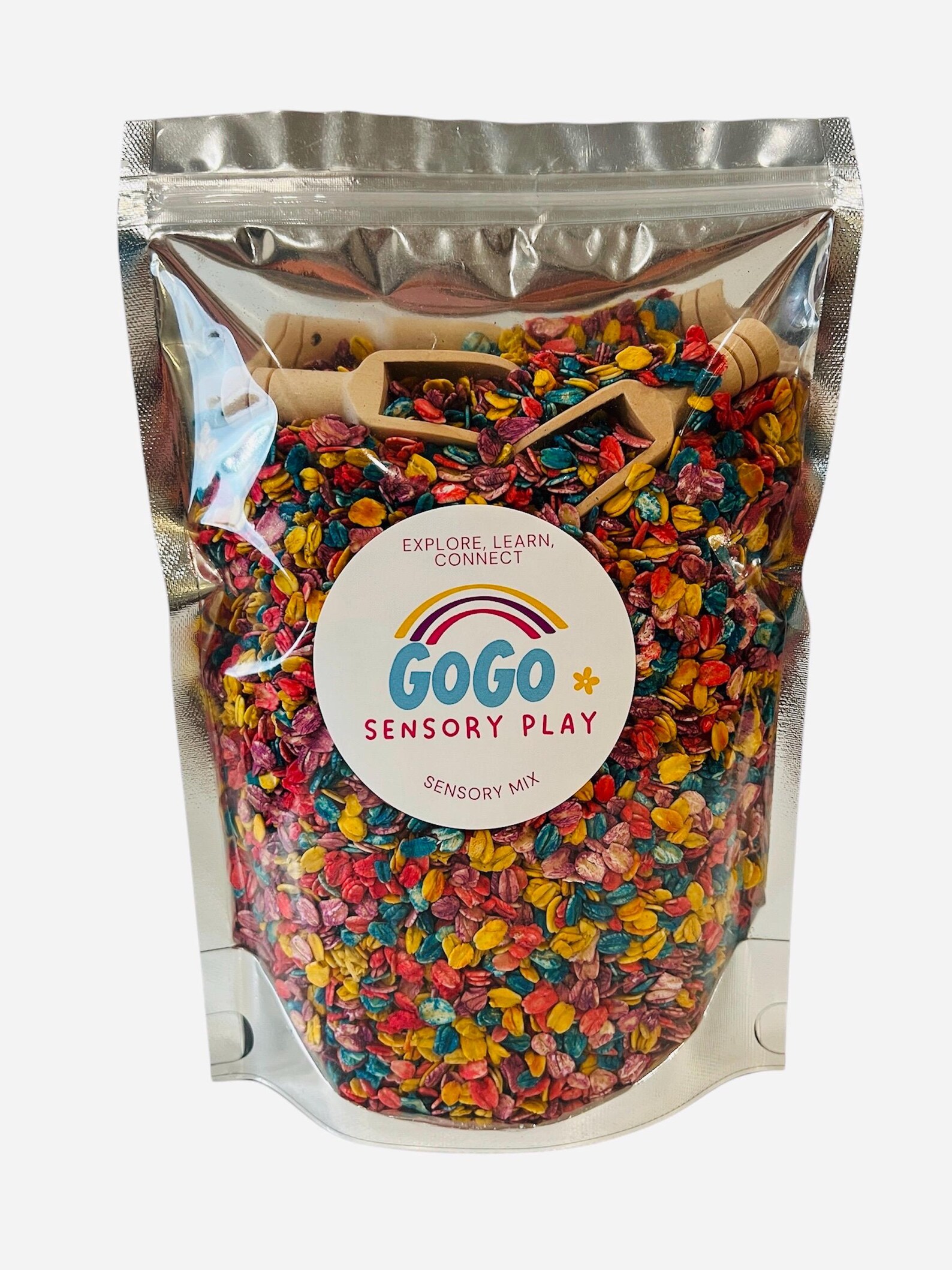 Colored Oats for Sensory Play. Mix for Sensory Play, Rainbow Sensory ...