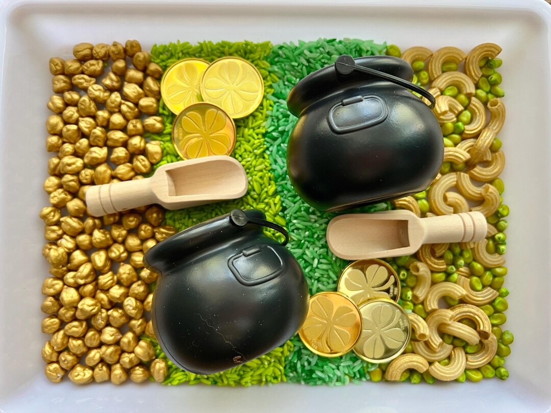 St Patrick’s Sensory Mix for Play. Sensory Filler for Bin. Colored Rice ...