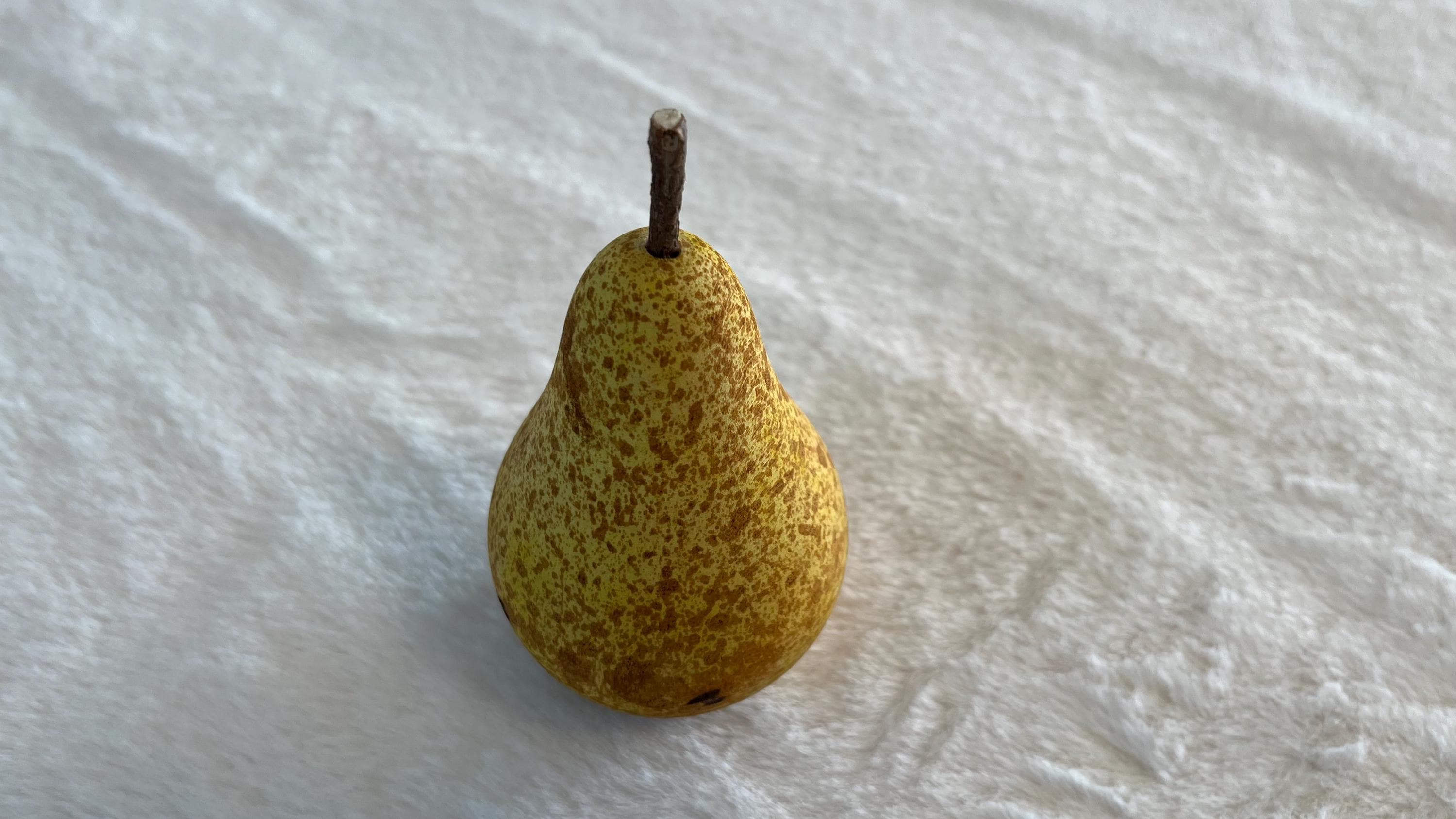 Wooden Fruit - Hand Painted Pears and Apples - Turned and Then Painted by Hand! Realistic ...