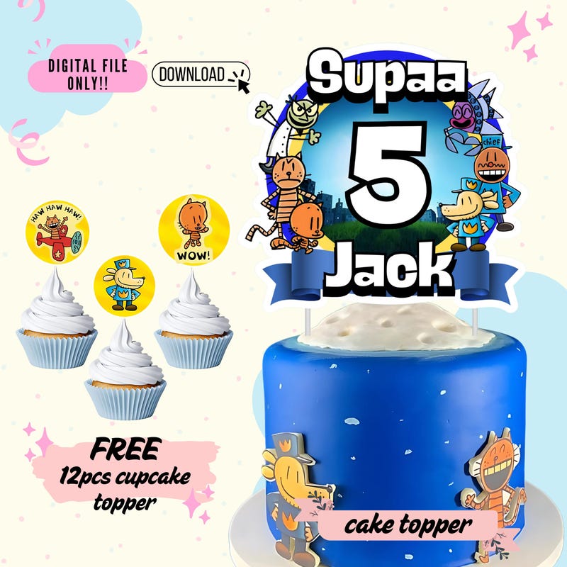 “dog Man” Birthday Cake - Etsy