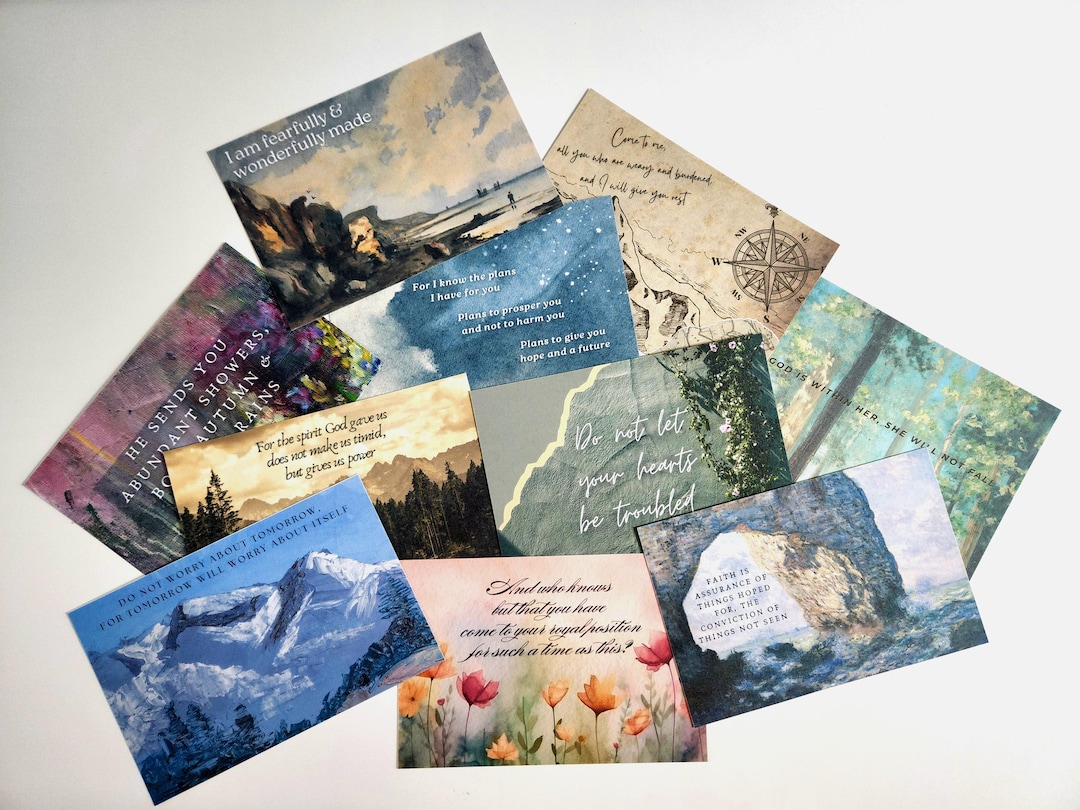 Scripture Postcard Set | Bible Verse Cards | Christian Gifts ...