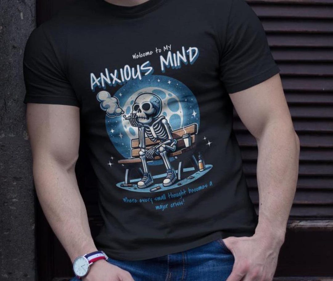 Anxious Mind PNG Smoking Skeleton Digital Art, Skull Design, Anxiety ...