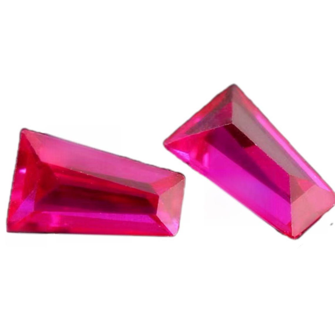 Step Cut Trapezoid Red Ruby Corundum Gemstone (2x1.5x1mm-5x3x2mm) - Etsy