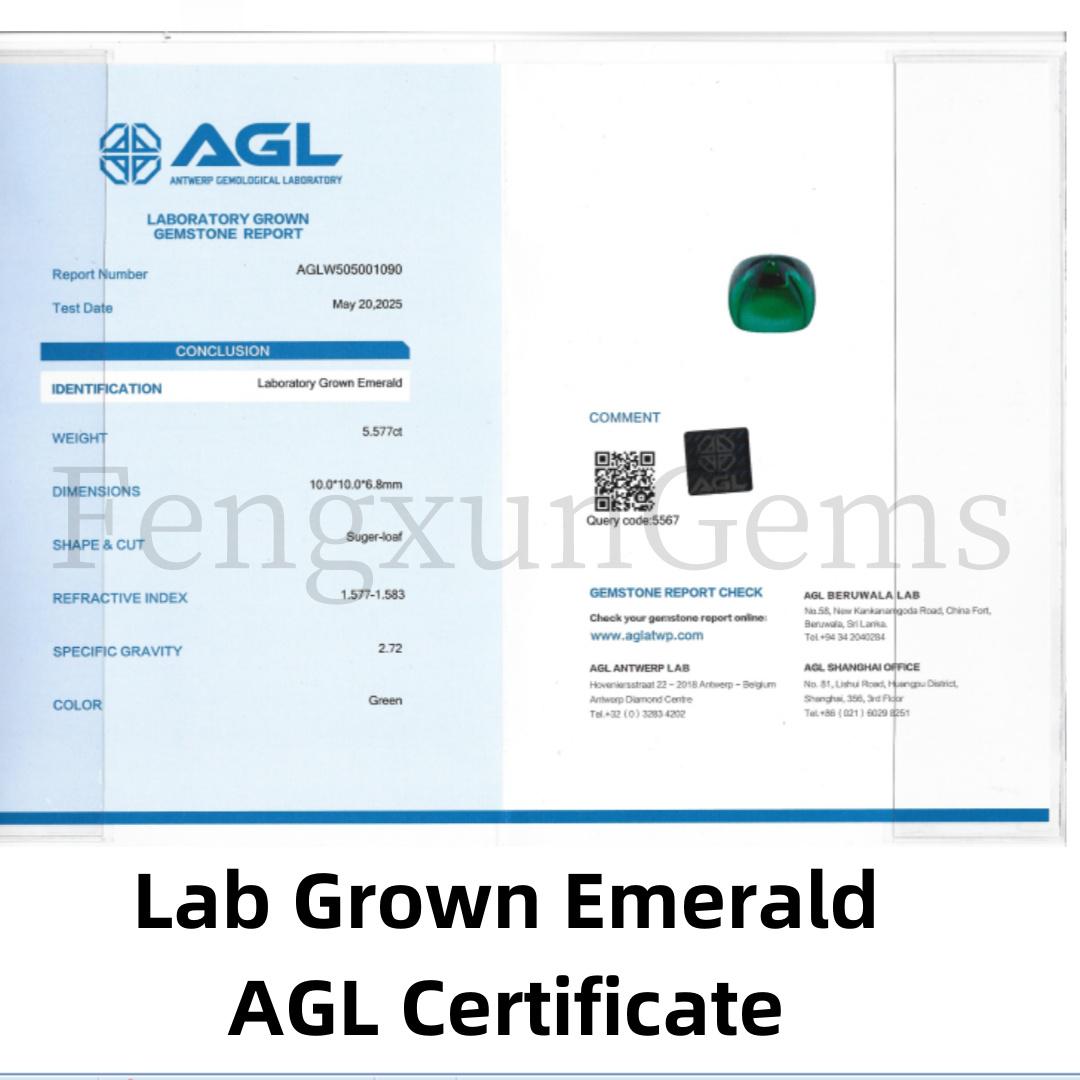 Lab Grown Garnet Emerald Green YAG Synthetic Yttrium Aluminum Garnet ...