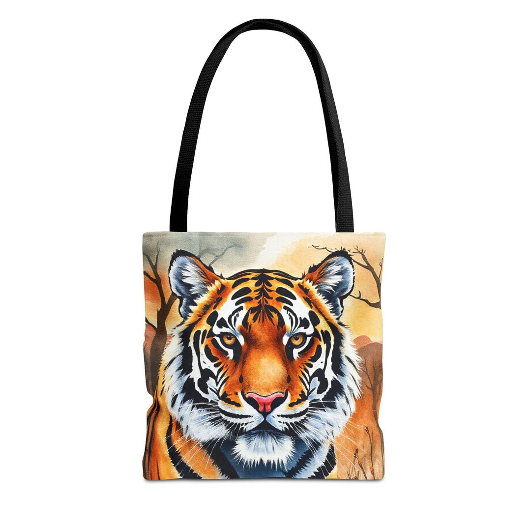 Tiger Tote Bag - Jungle Wildlife Animal Print, Safari Eco-friendly ...