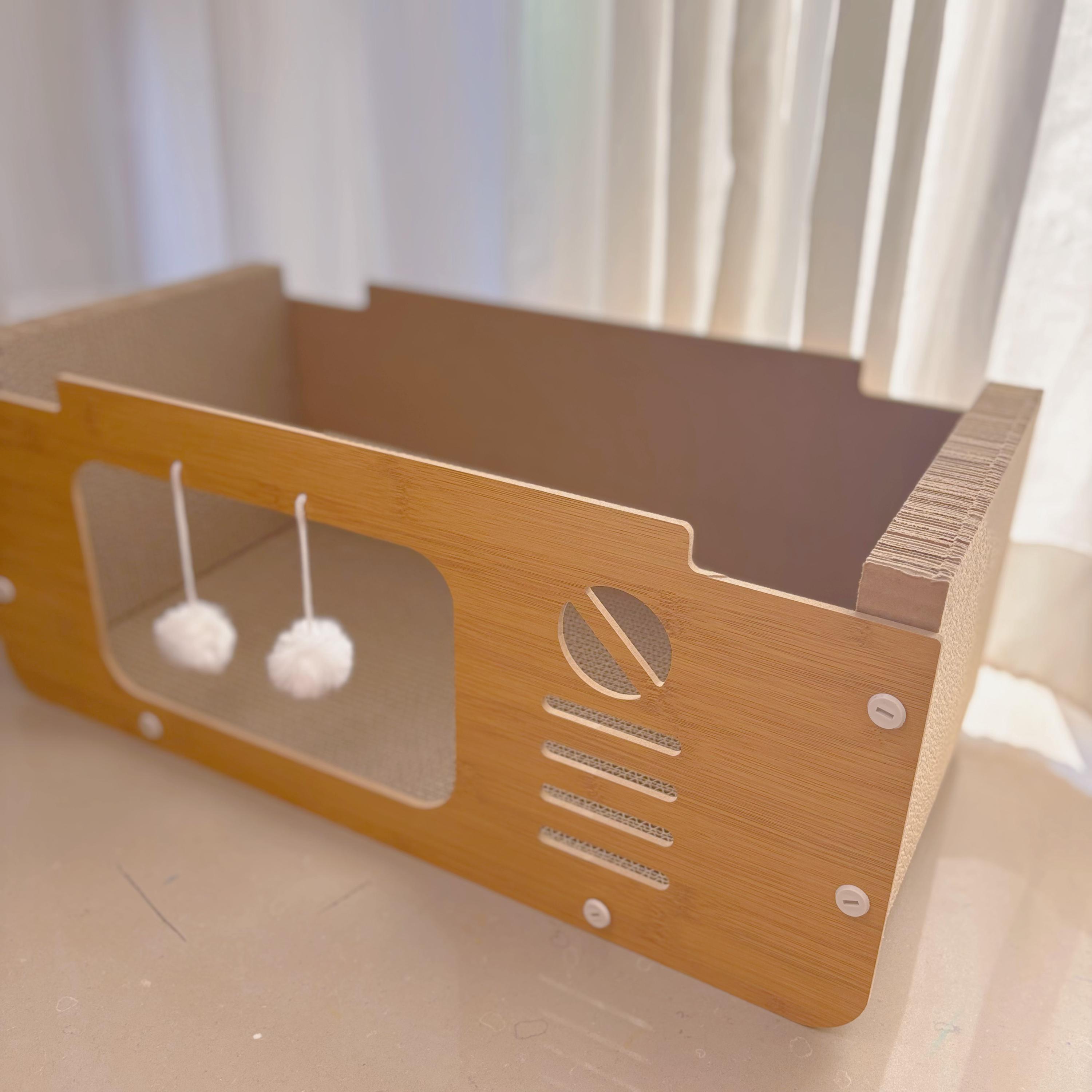Chic Tv-inspired Cat House,gift for Cat,creative and Luxury Cat Condo ...