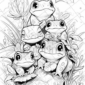 50 the Frog Kingdom Grayscale Coloring Pages - Etsy