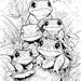 50 the Frog Kingdom Grayscale Coloring Pages - Etsy