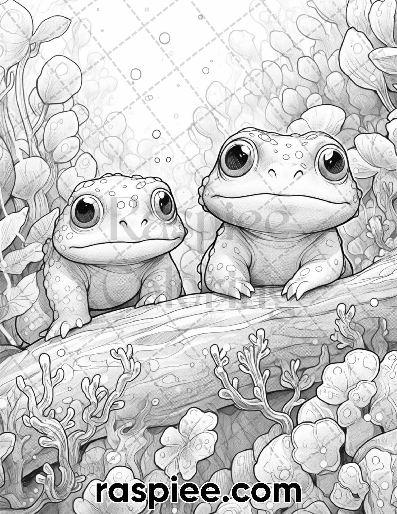 50 the Frog Kingdom Grayscale Coloring Pages - Etsy