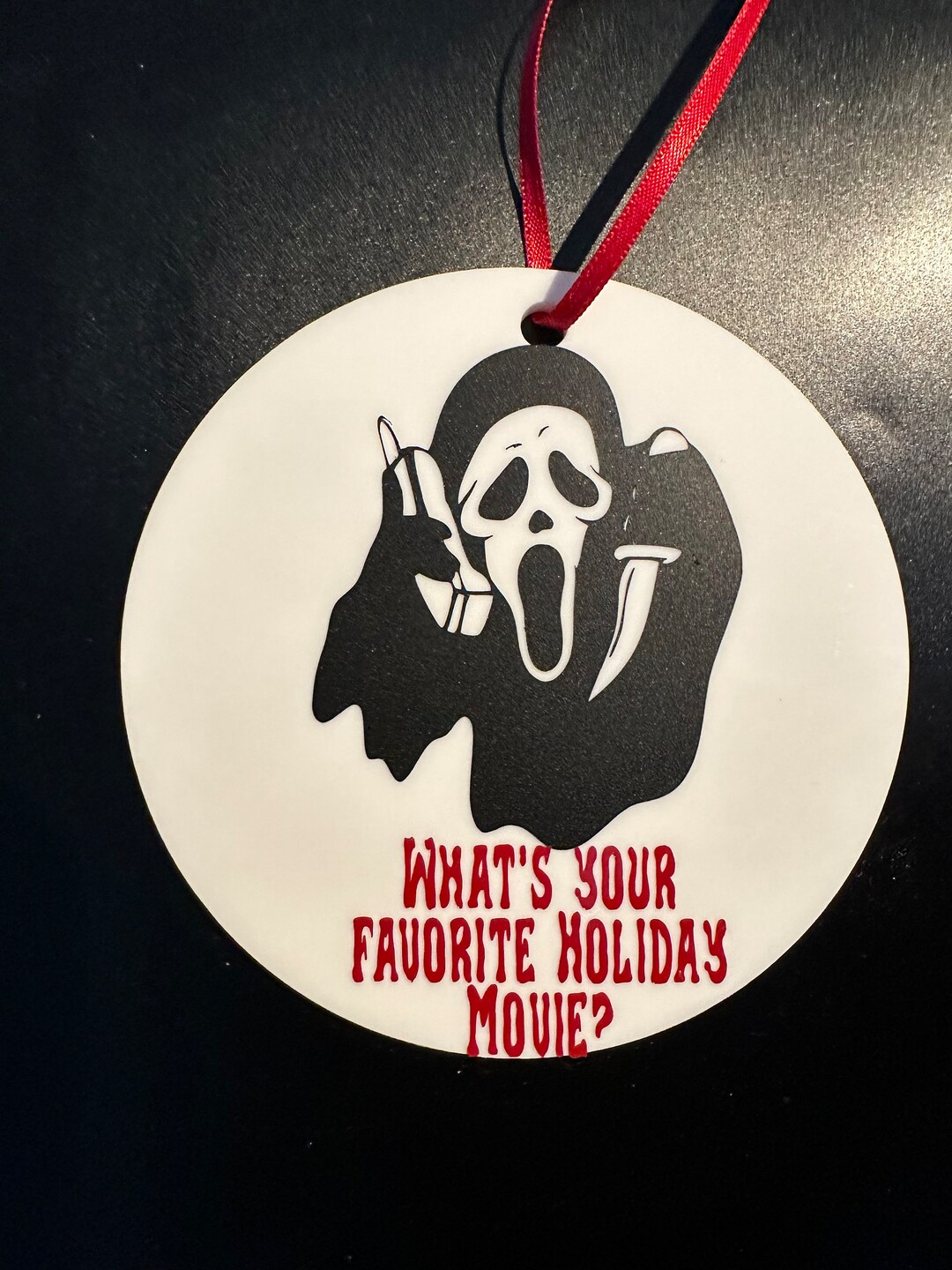 Limited Edition Ghostface Inspired Ornaments - Etsy