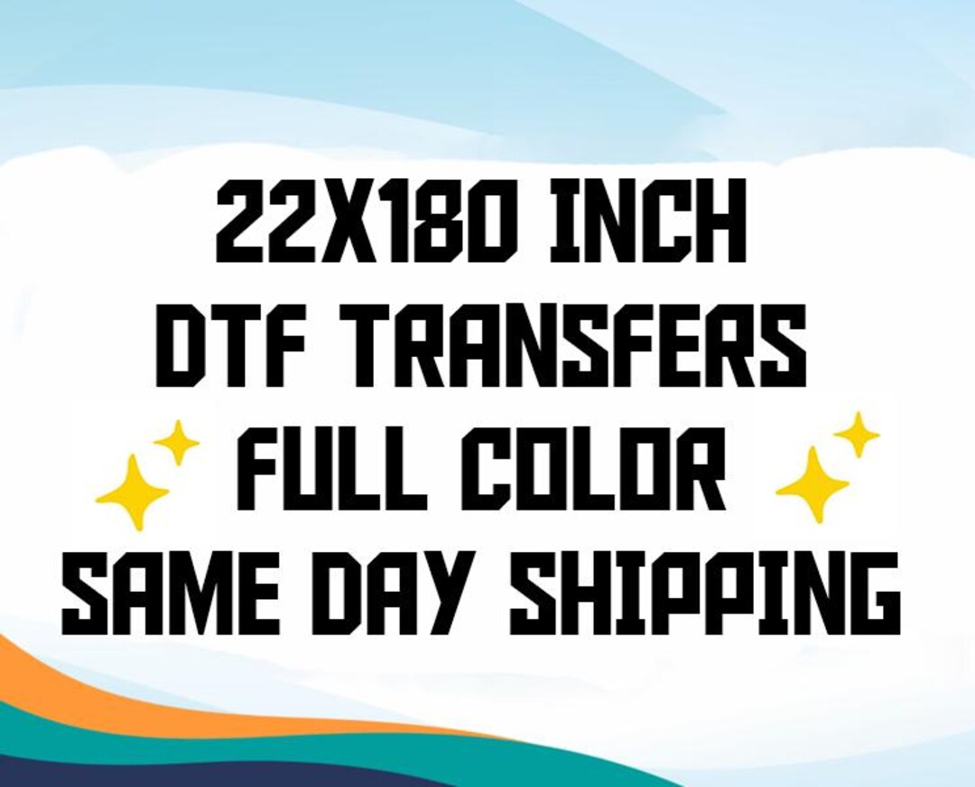 Custom DTF Print, Full Color Dtf Print, Vibrant Color Dtf Print, Custom ...