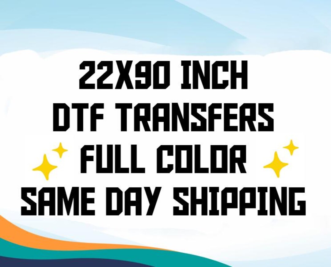 Custom DTF Print, Full Color Dtf Print, Vibrant Color Dtf Print, Custom ...