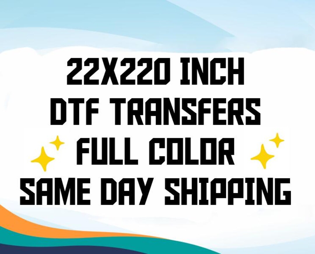 Custom DTF Print, Full Color Dtf Print, Vibrant Color Dtf Print, Custom ...