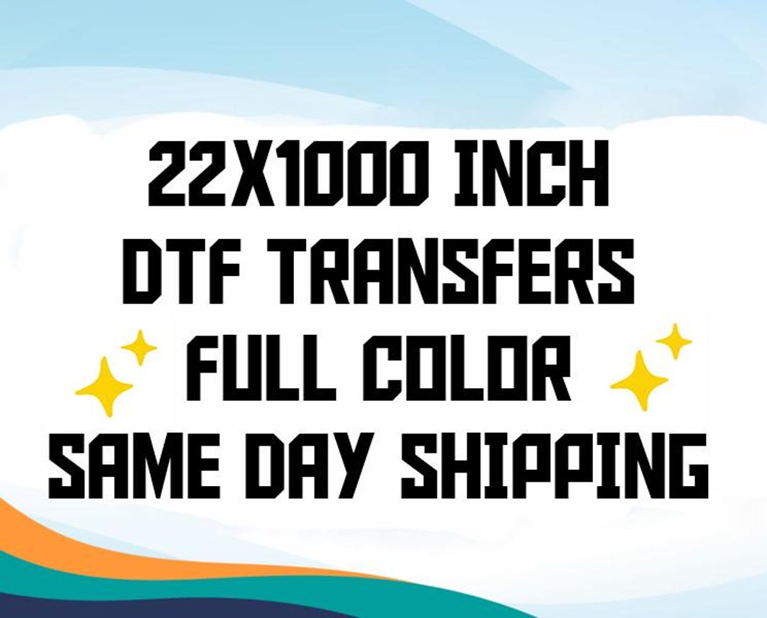 Custom DTF Print, Full Color Dtf Print, Vibrant Color Dtf Print, Custom ...