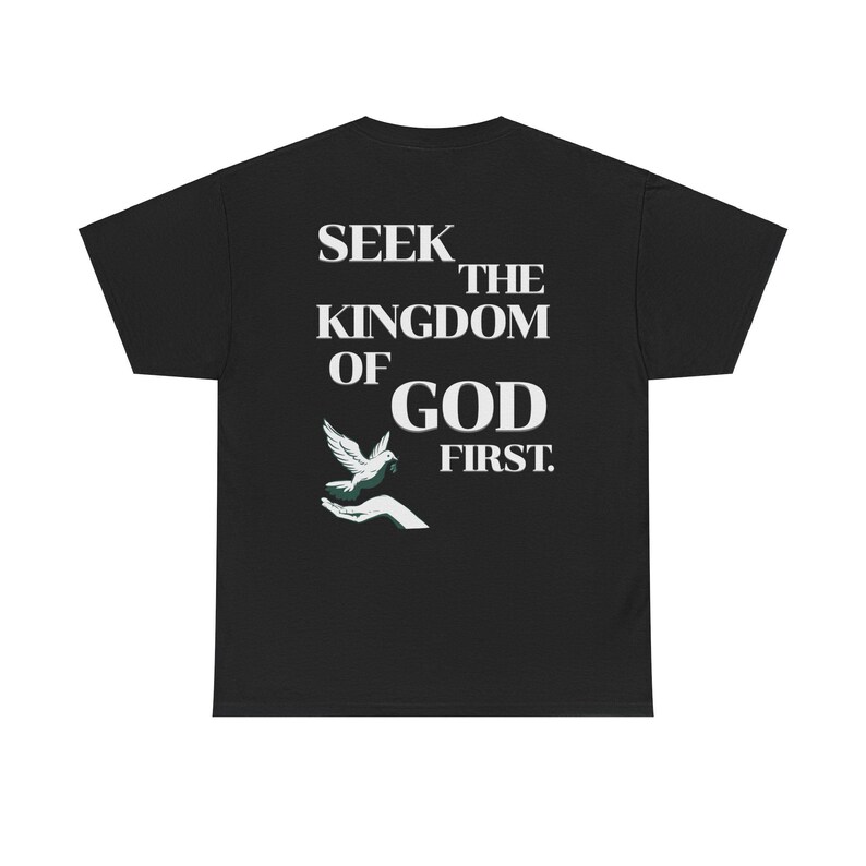 Seek the Kingdom of God First Christian Apparel Merch Men Christian ...