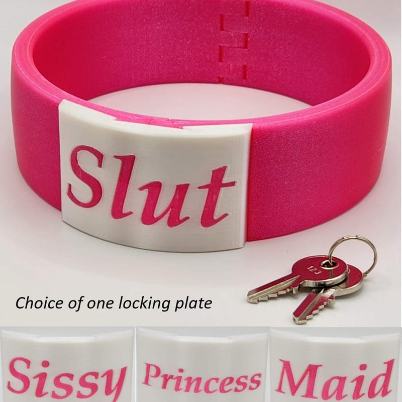 Pink Bondage Collar - Etsy