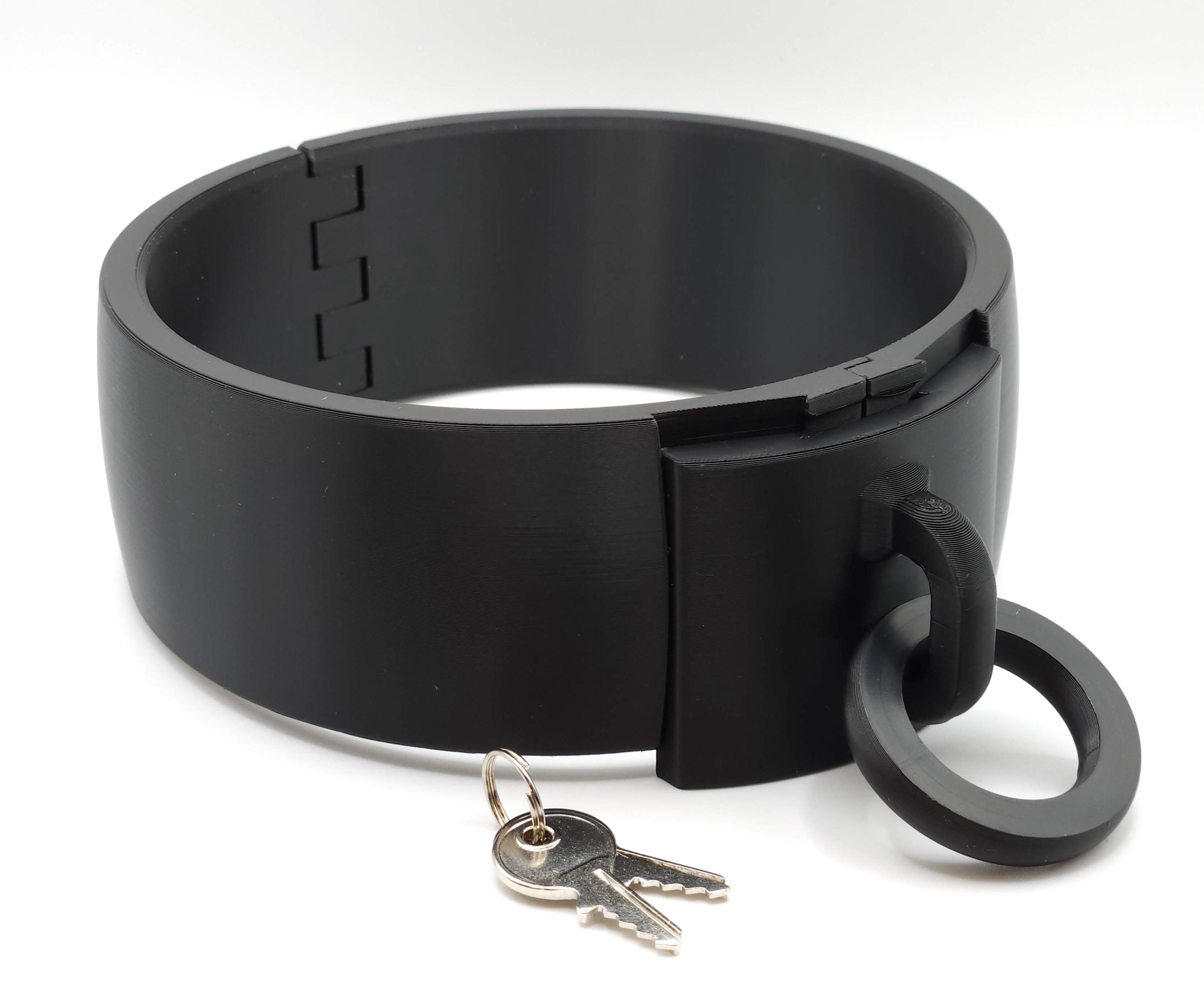 2" Tall Locking Bondage Collar With Hidden Padlock - Etsy