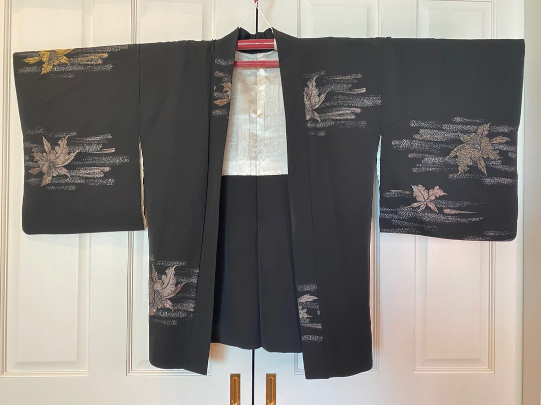 Vintage Japanese Haori Jacket Kimono Coat - Etsy