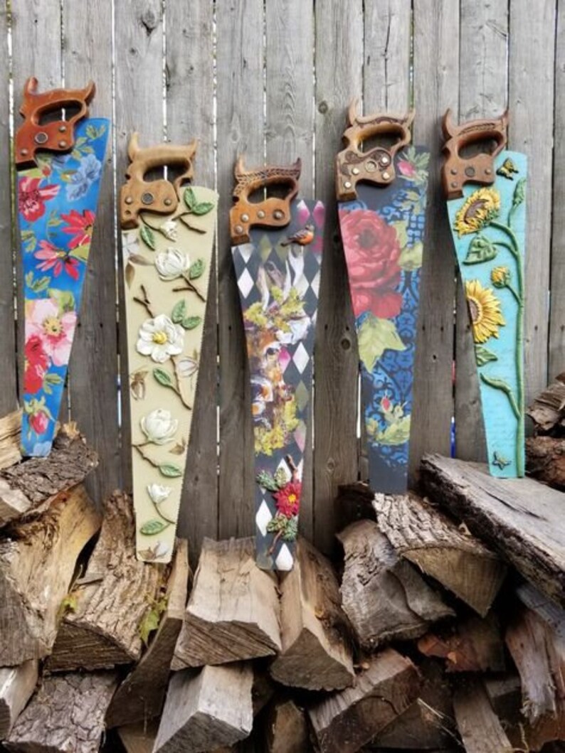 Magnolia and Cotton Boll Saw - Etsy