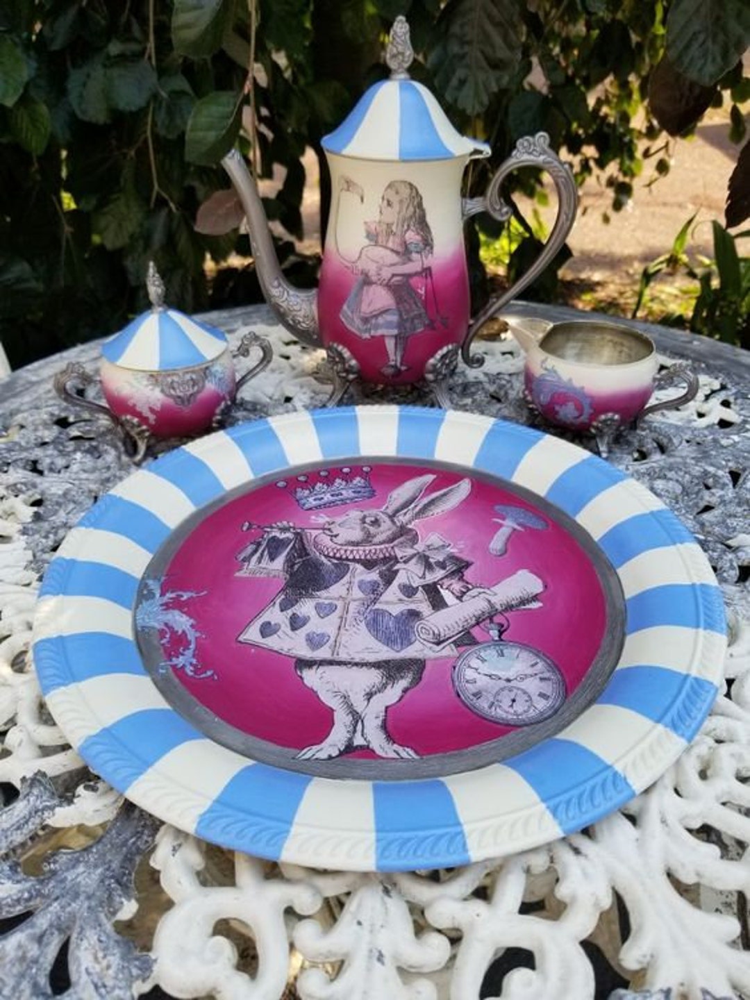 Alice in Wonderland Mini Tea Set - Etsy