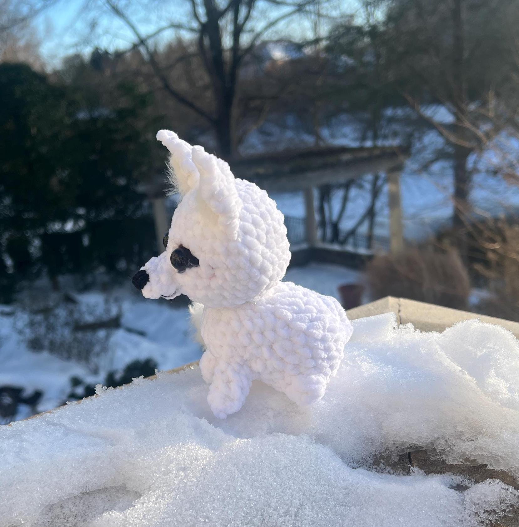Arctic Fox Crochet PATTERN, PDF Tutorial, Cute Amigurumi Arctic Fox Toy ...