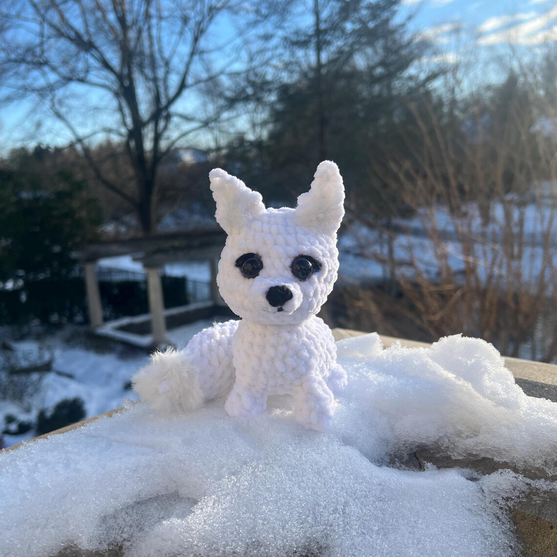 Arctic Fox Crochet PATTERN, PDF Tutorial, Cute Amigurumi Arctic Fox Toy ...