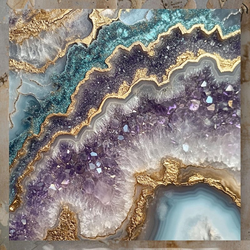 Resin Geode Wall Art - Etsy