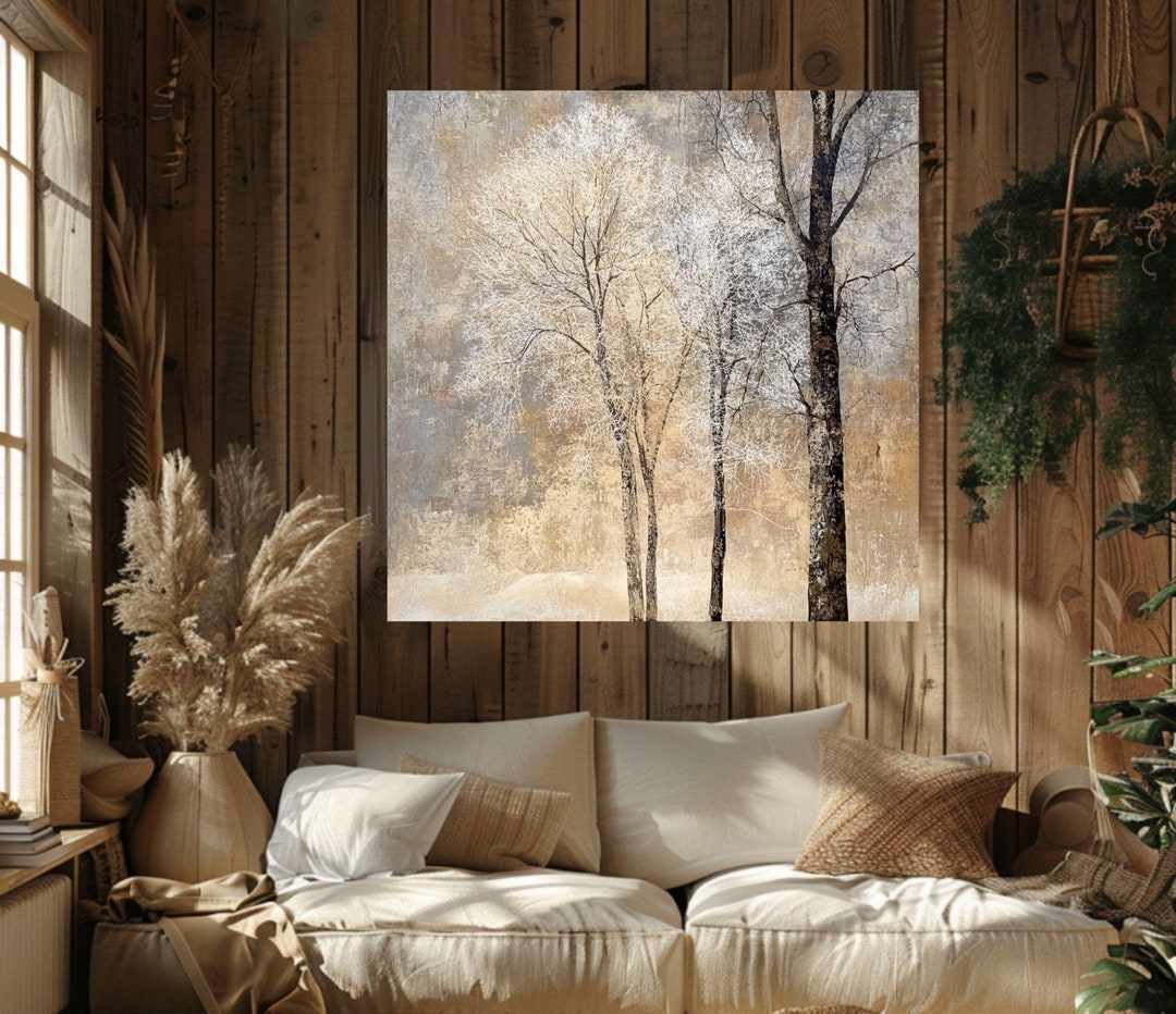 Winter Trees Wall Art, Natural Wall Art, New Home Gift, Winter ...