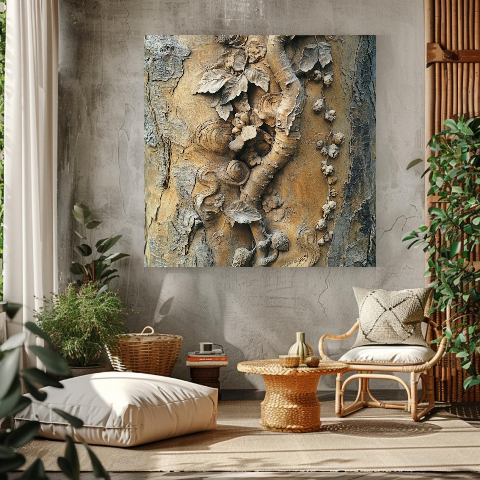 Tree Bark Wall Art Nature Inspired Wall Art Vintage Wall Decor Tree
