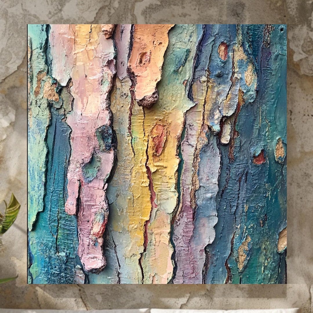 Tree Bark Canvas Wall Art, Nature Inspired Tree Bark Canvas, Natural ...