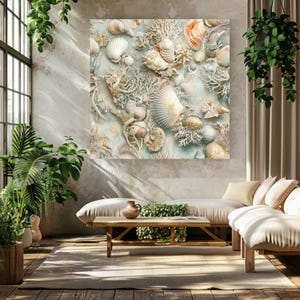 Tide Pool Wall Art, Beachy Wall Art, Seashells Wall Art, Nature ...