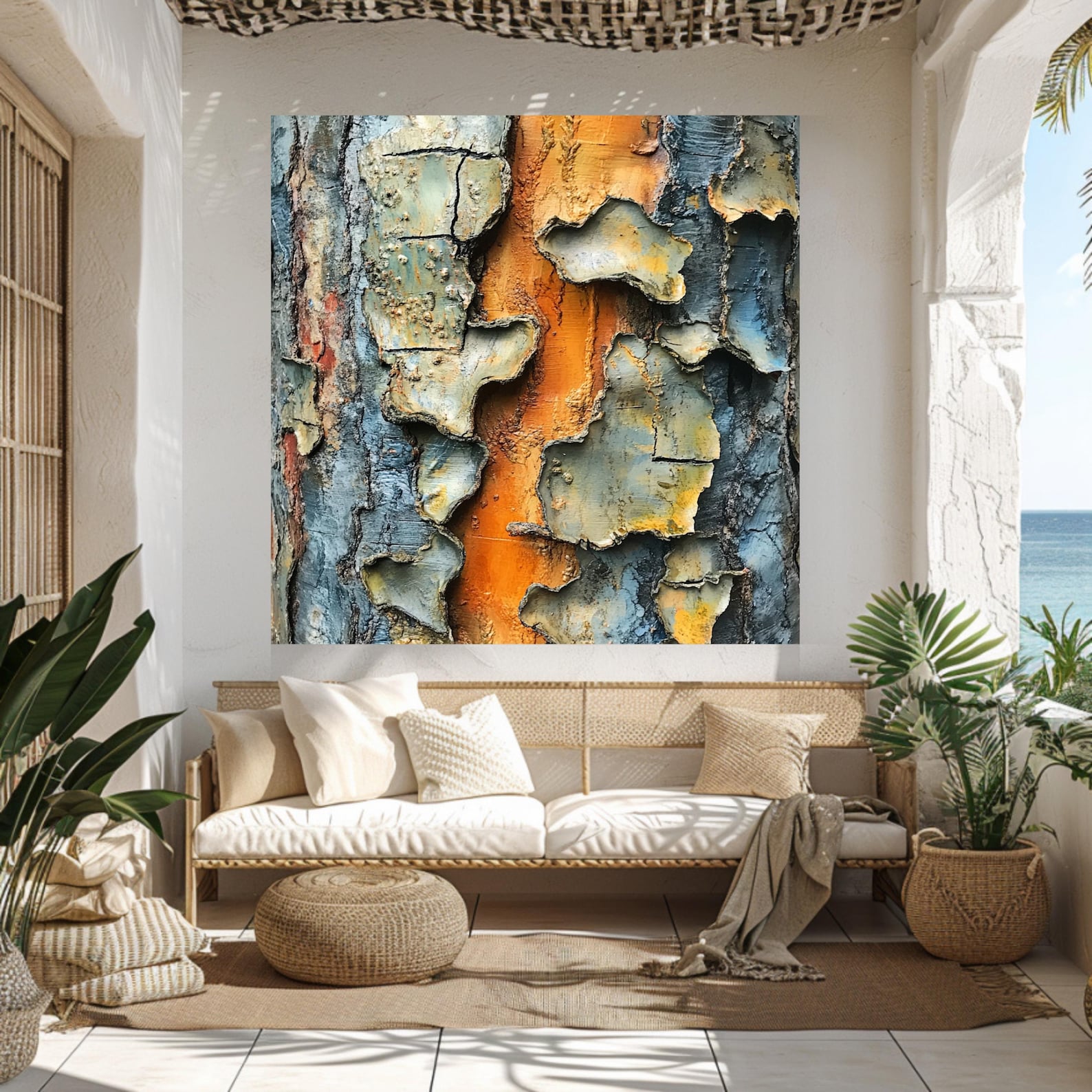 Tree Bark Wall Art, Nature Wall Art, Living Room Wall Art, Nature ...