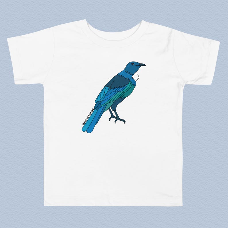 New Zealand Tui Bird T-shirt, Toddler Kids Size 2-5 Years, Girls T ...