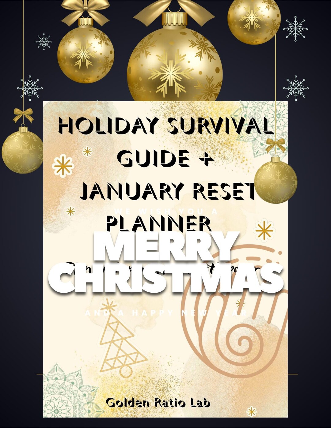 December + January Printable Planner Bundle | Holiday Survival Guide ...