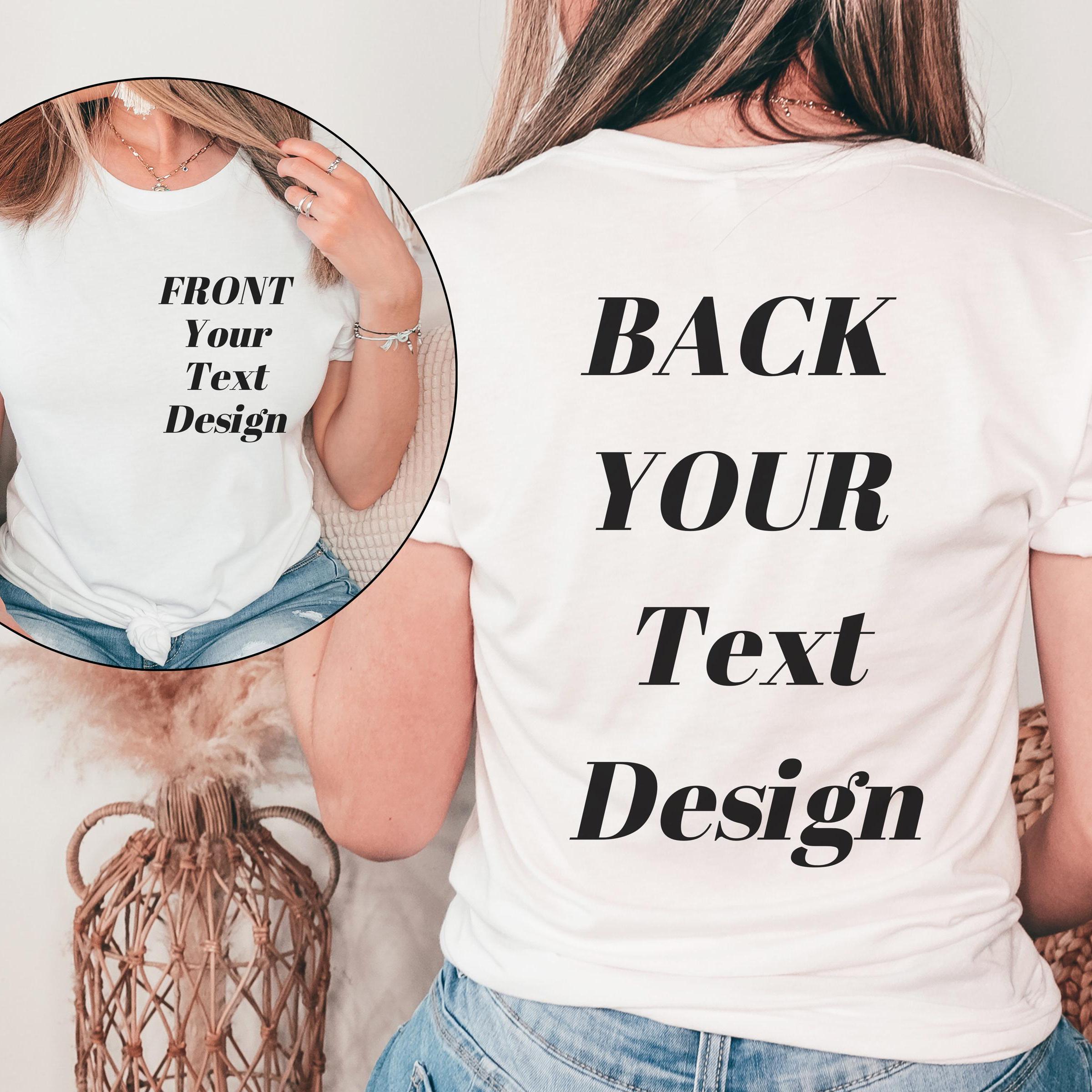 Custom Logo Shirts, Personalized Logo Shirt, Custom Design/ Text ...