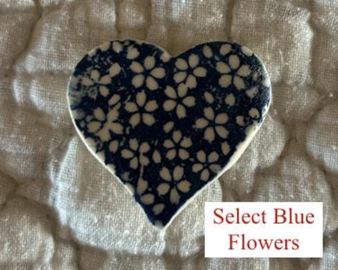 Handmade Ceramic Heart Magnet - Etsy
