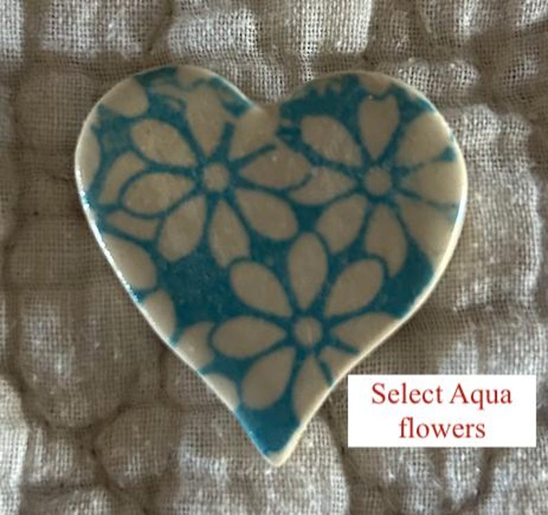 Handmade Ceramic Heart Magnet - Etsy