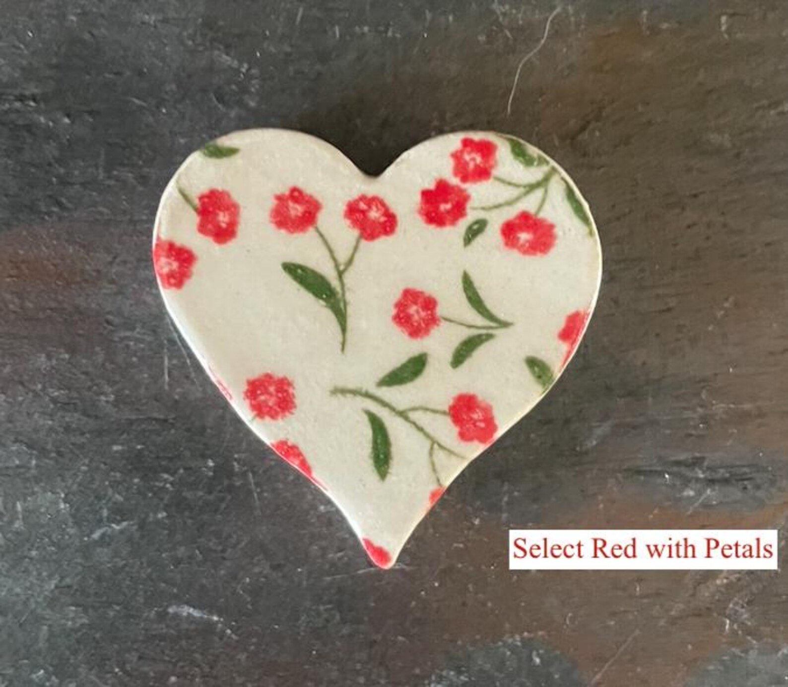 Handmade Ceramic Heart Magnet - Etsy
