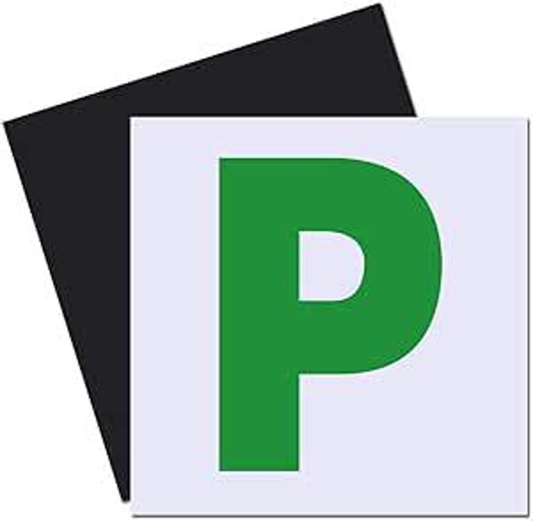 P Plates Magnetic Stick on Car - Etsy