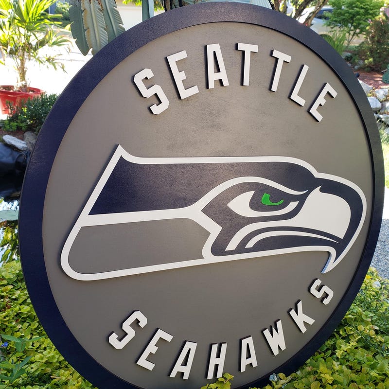 Seahawks Wood Sign - Etsy