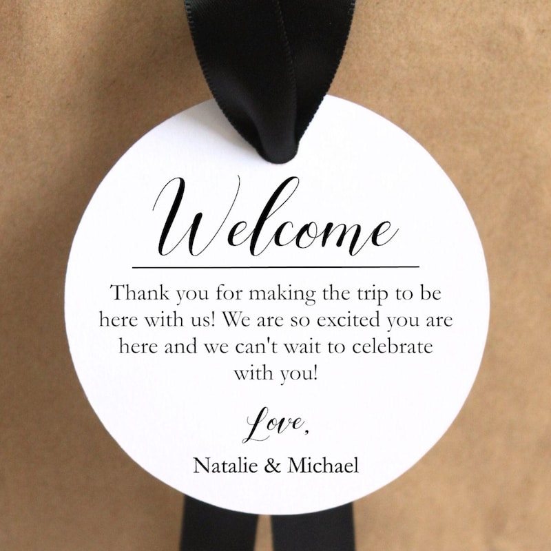 Guest Name Tags Ribbon - Etsy