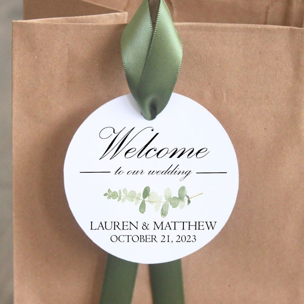 Welcome Bag Tags - Etsy
