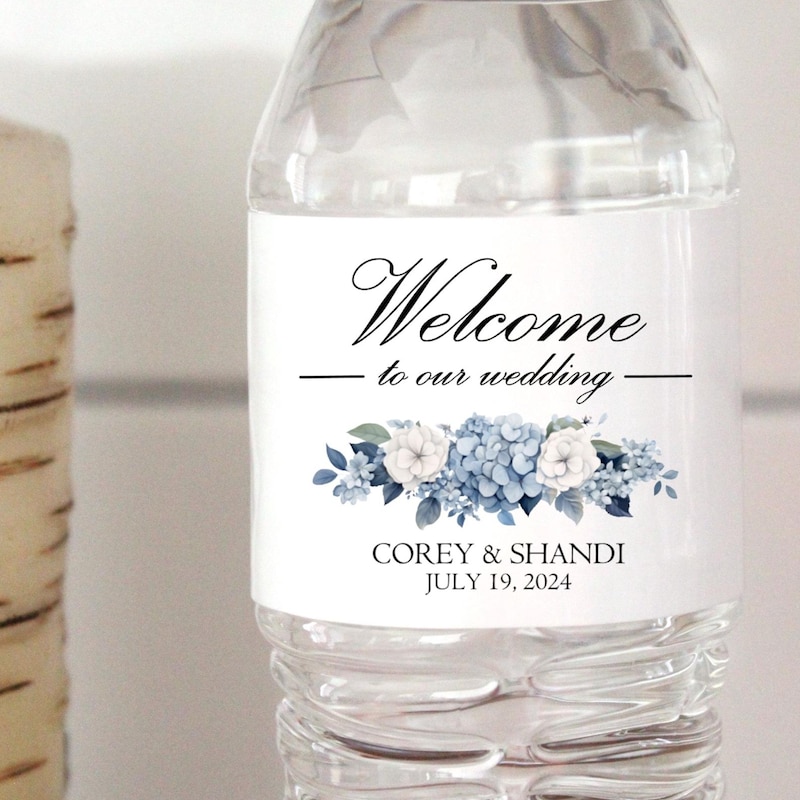 Wedding Water Bottle Labels - Etsy