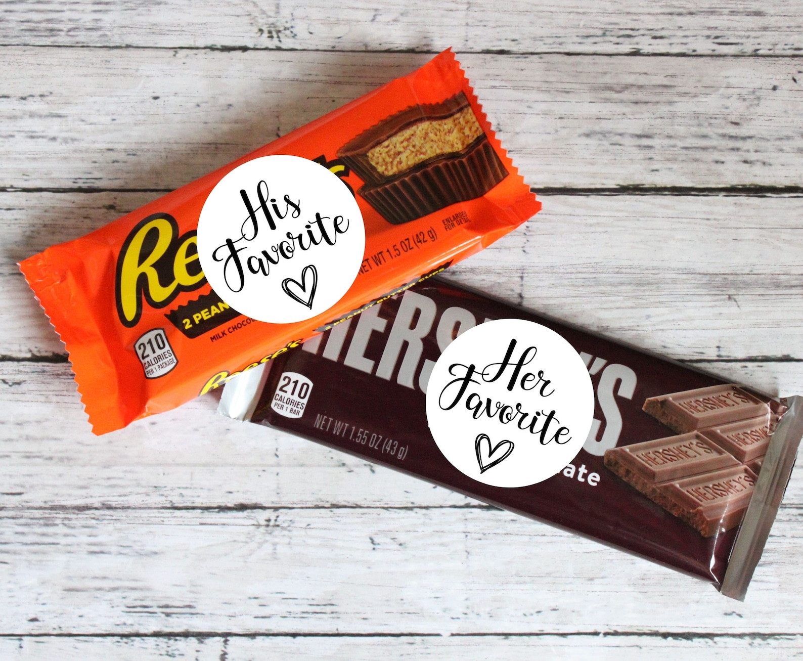 Wedding Welcome Bag Stickers: His & Her Favorite Candy Treat Favors - Etsy