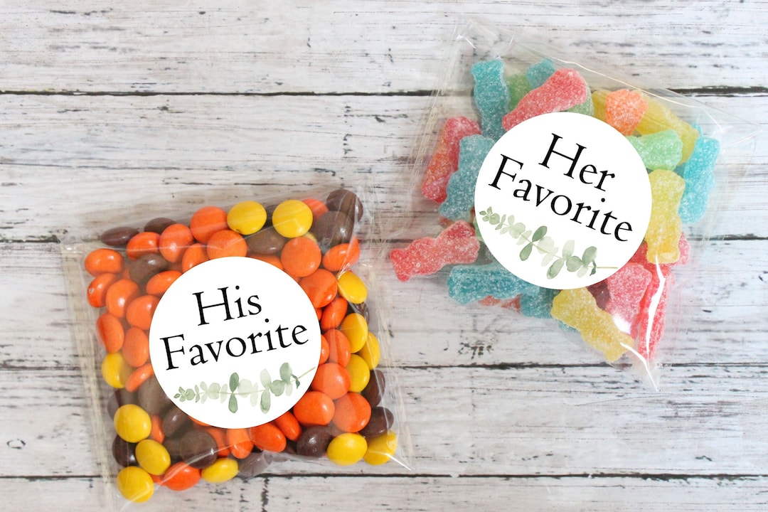 DIGITAL DOWNLOAD Wedding Hotel Welcome Bag His Her Our Favorite Candy ...
