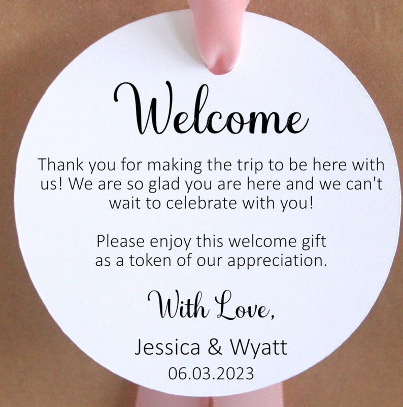 Destination Wedding Welcome Tag: Boho Greenery Favor (set of 6) - Etsy