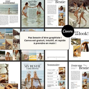 Best Friend Magazine Template – Editable Canva Gift | Personalized ...