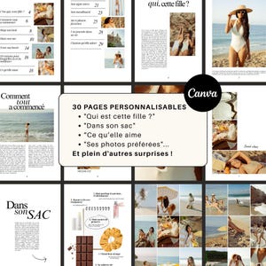 Best Friend Magazine Template – Editable Canva Gift | Personalized ...