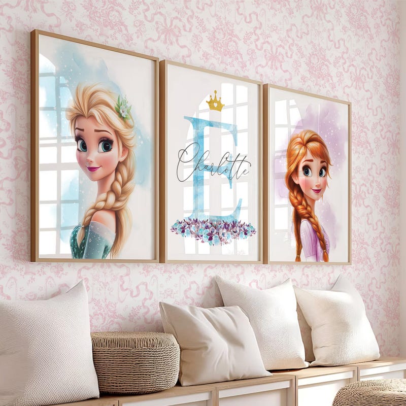 Personalized Wall Art Kids Initial - Etsy UK