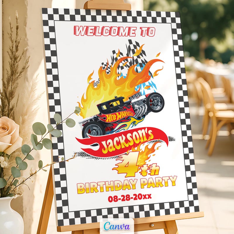 Hot Wheels Party Decoration - Etsy